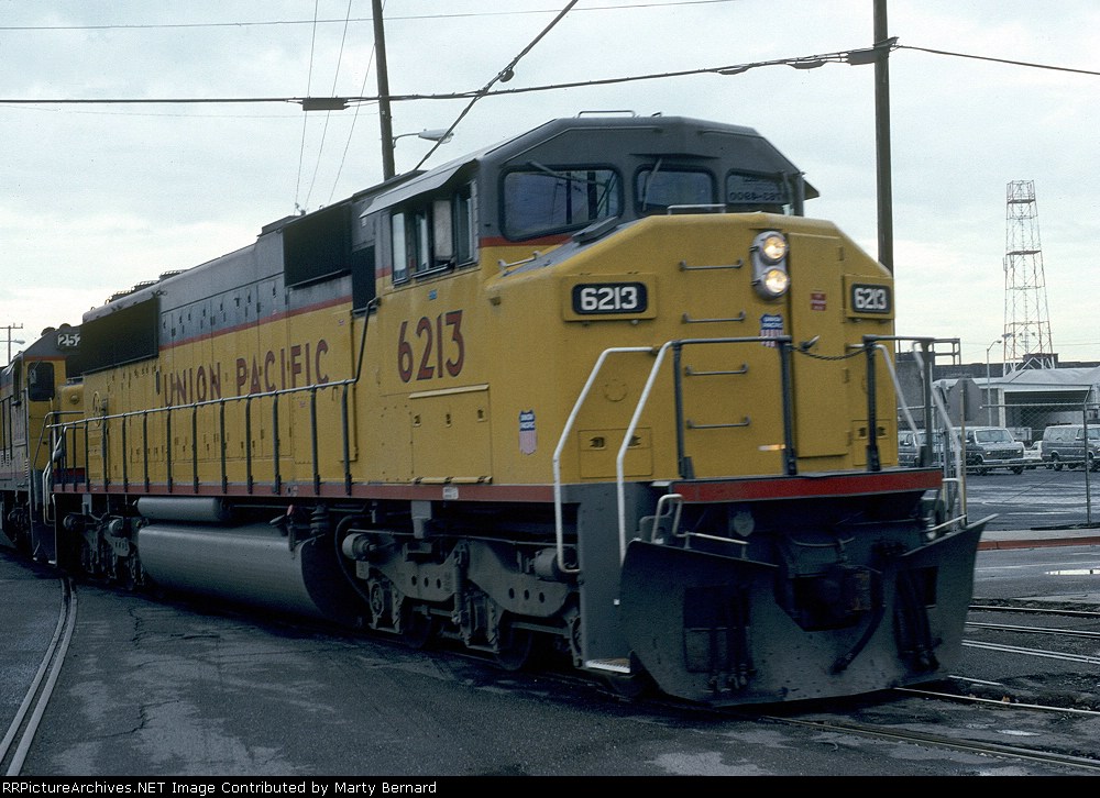 UP 6213 Coming Off Third St. Headed for the Yard